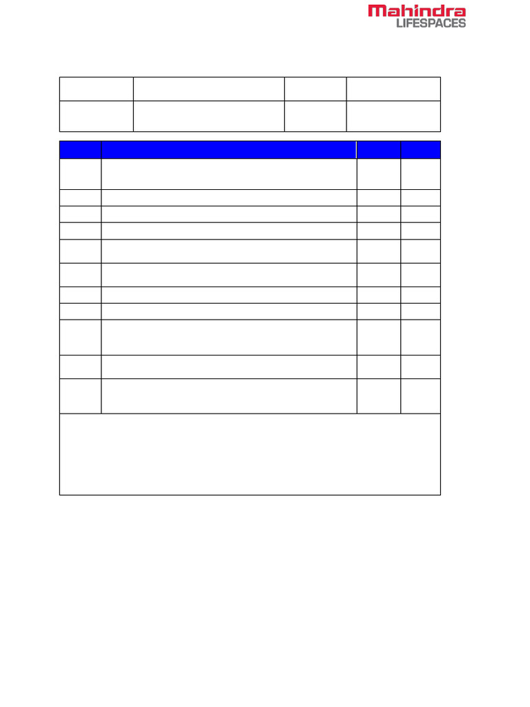 Site Welfare Facilities Checklist | PDF