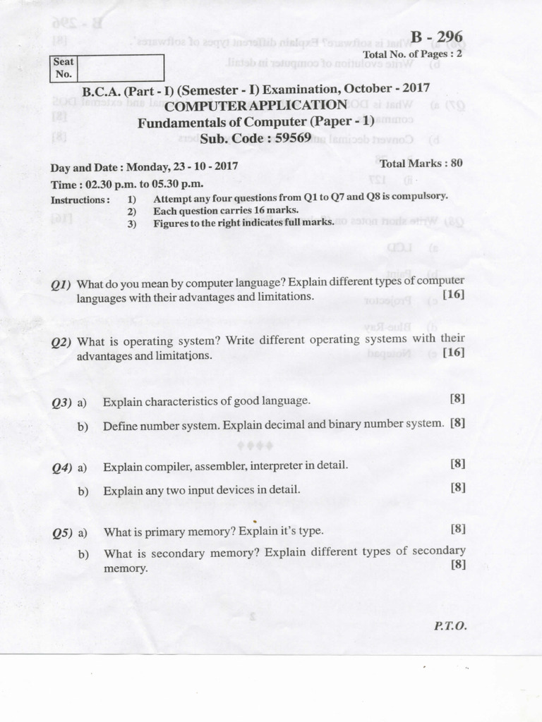 Computer Application Fundamentals of Computer P I 119 | PDF