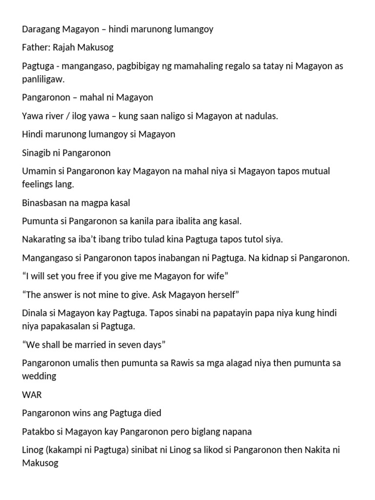 Daragang Magayon | PDF