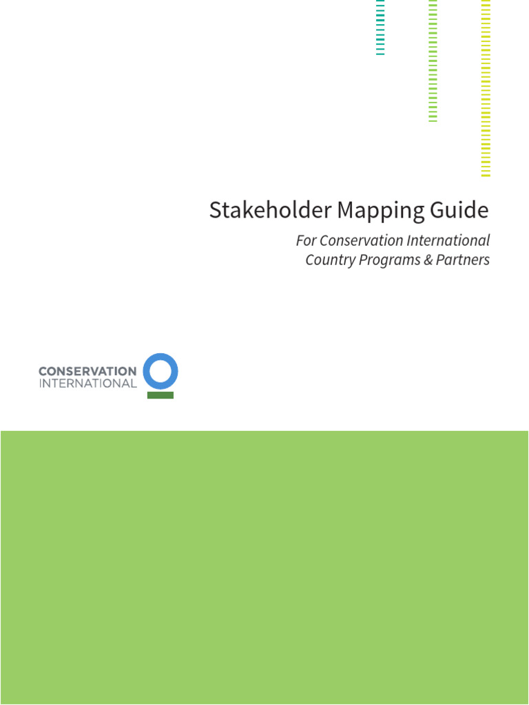 Stakeholder Mapping Guide for Conservation International Country ...