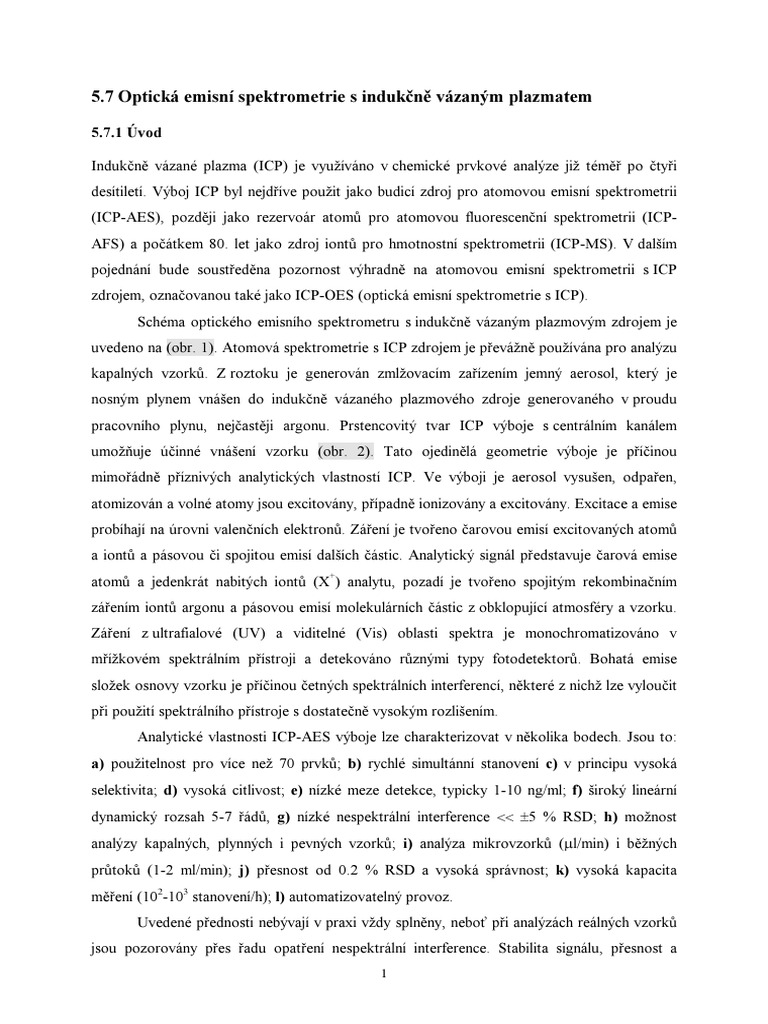 ICP OES Detailnejšie | PDF