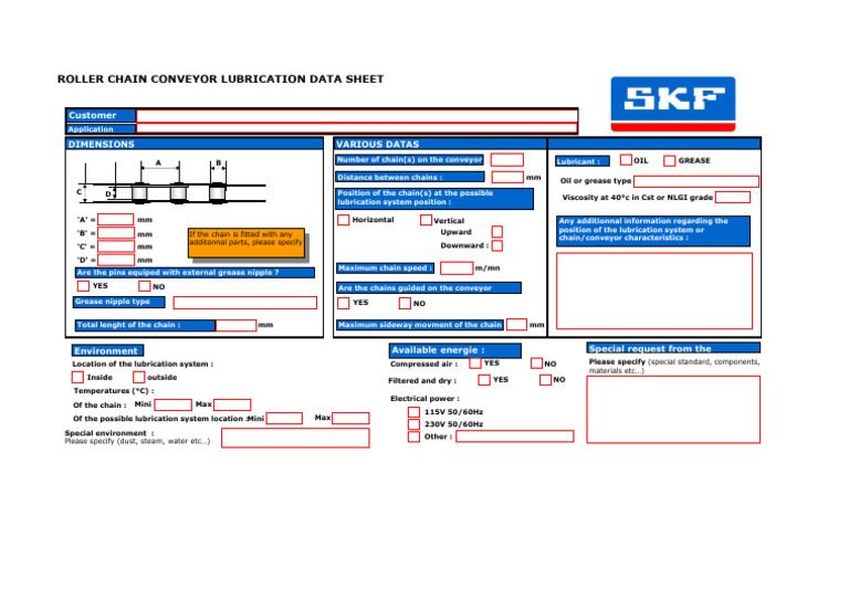 Roller Chains Lubrication - Data Sheet | PDF | Mechanical Engineering