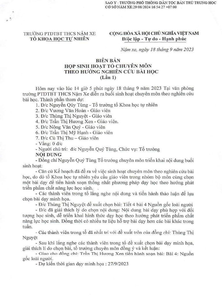 Chuyen de To KHTN 23-24 Compressed 35784 | PDF