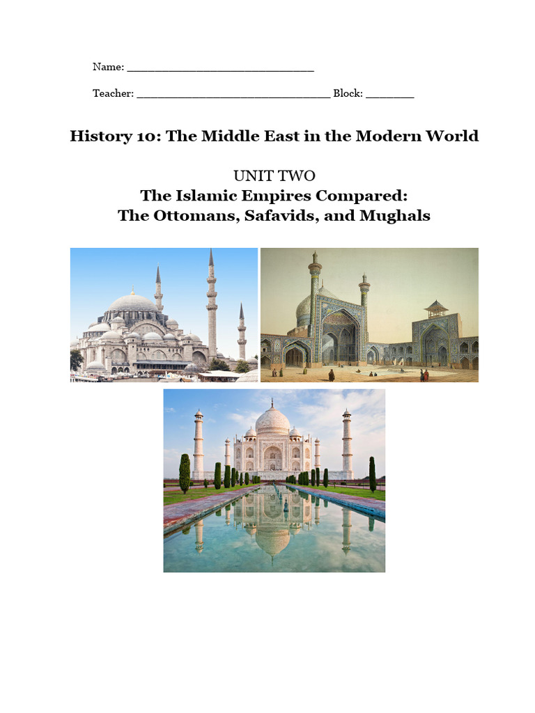 Unit 2 Course Reader 2021-2022 - The Islamic Empires Compared | PDF ...