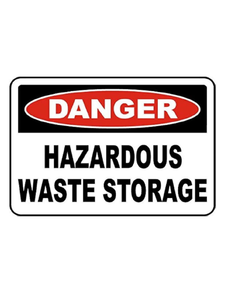 Danger Hazardous Waste | PDF