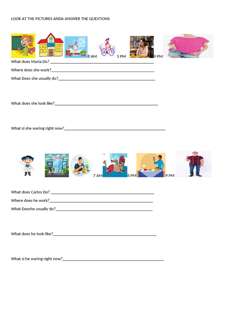 EXAMEN ESCRITO Ingles | PDF