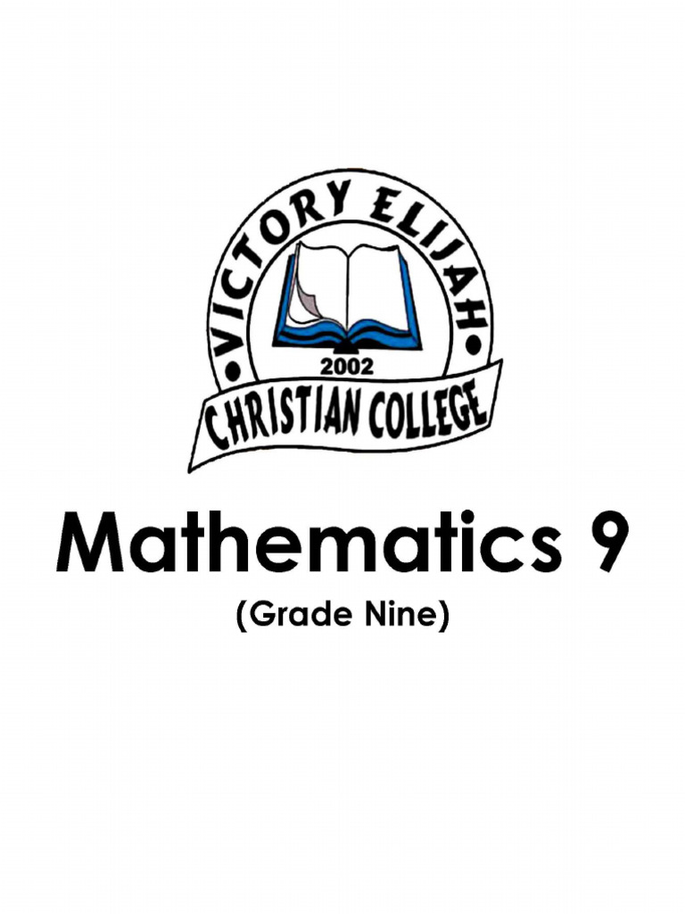 G9-MATH | PDF | Quadratic Equation | Equations