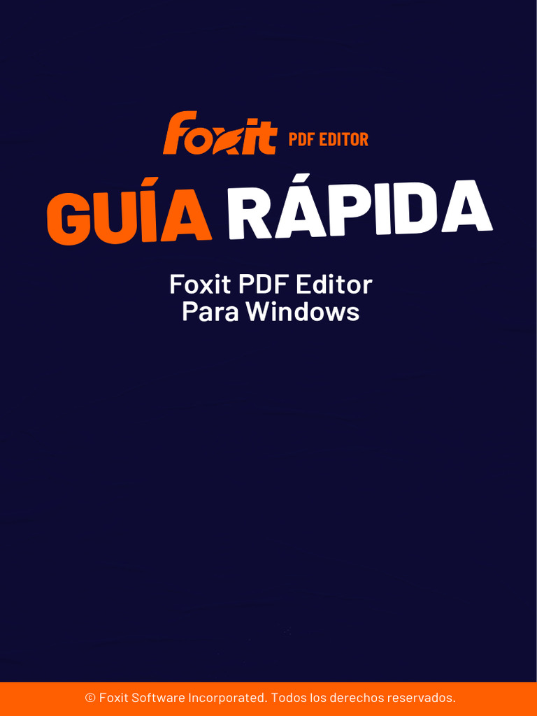Foxit PDF Editor_Quick Guide | PDF | Archivo de computadora | Microsoft ...