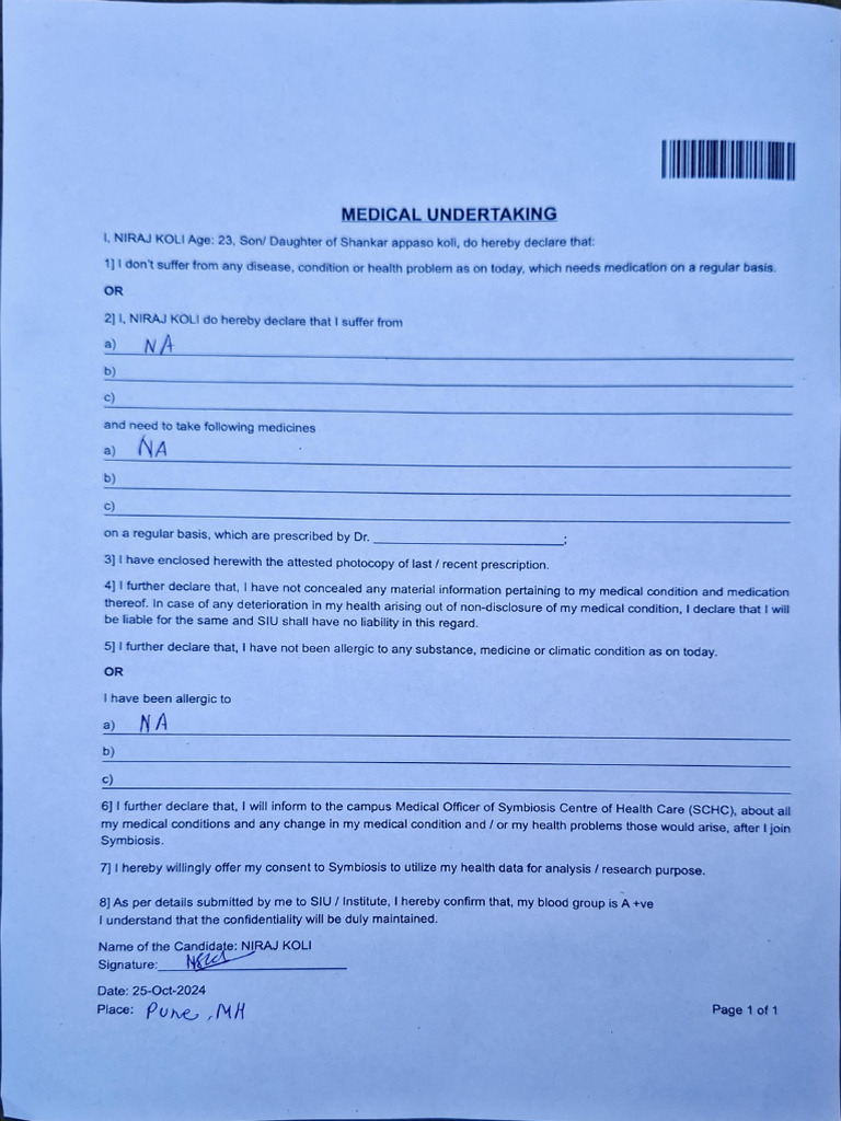 Medical Undertaking@ | PDF