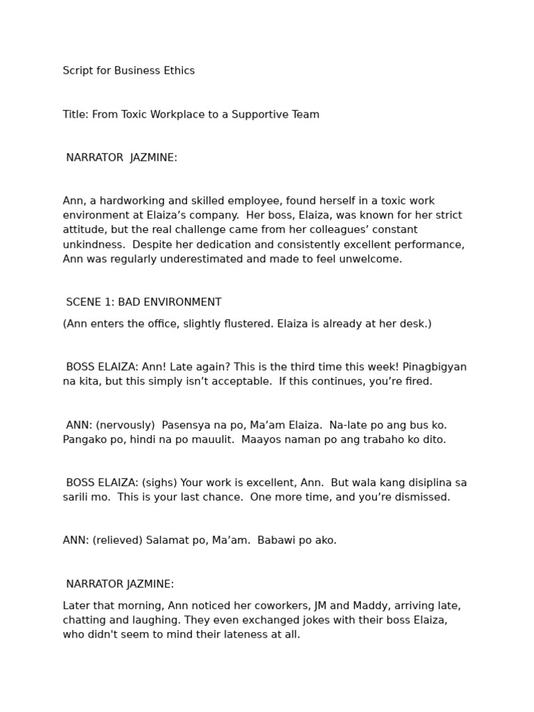 Business-Ethics-Script 2 | PDF