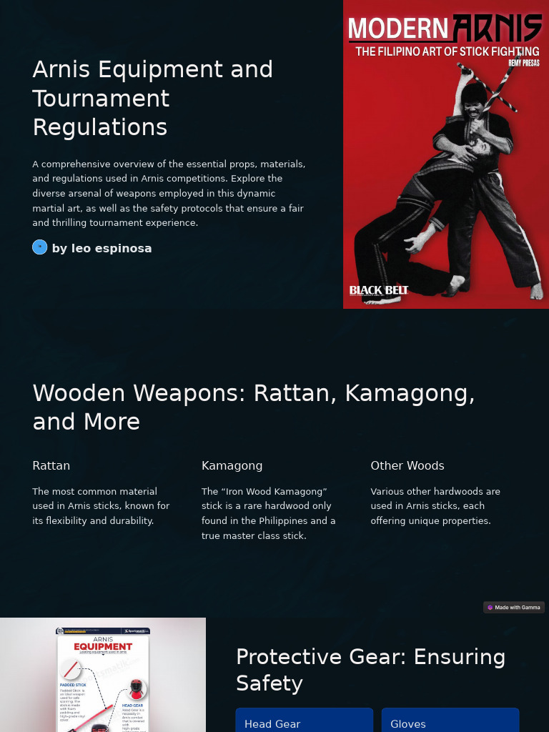 Arnis Equipment and Tournament Rules | PDF | Sword
