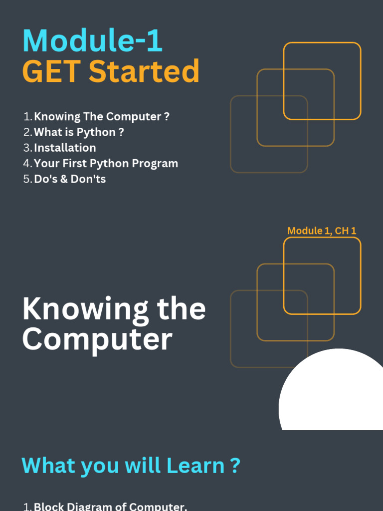Module 1 Get Started | PDF
