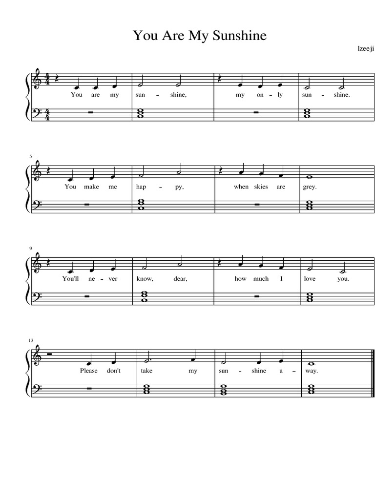 You Are My Sunshine | PDF