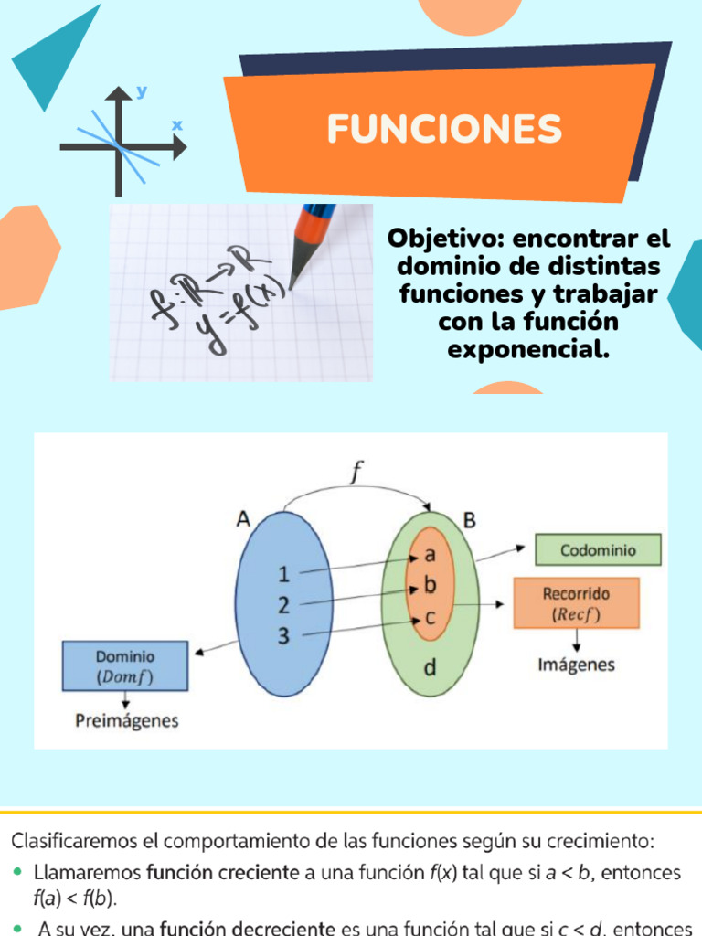Funciones - Dominio y Recorrido | PDF | Función (Matemáticas) | Análisis matemático