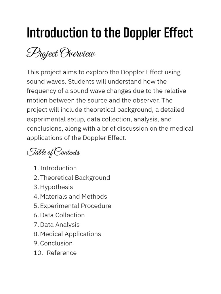 Exploring the Doppler Effect in Sound | PDF | Medical Ultrasound ...