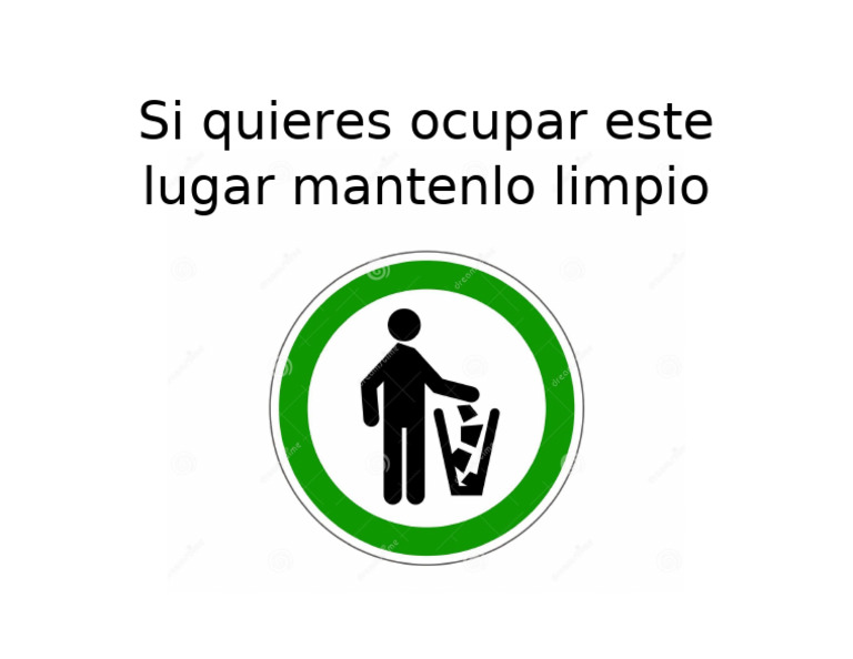 Mantén limpio este lugar | PDF
