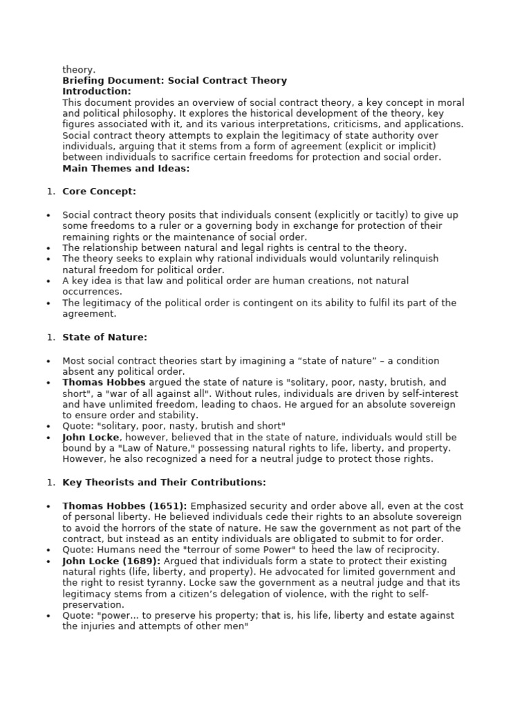 Social Contract Theory Obeso Reporter2 | PDF | Social Contract ...