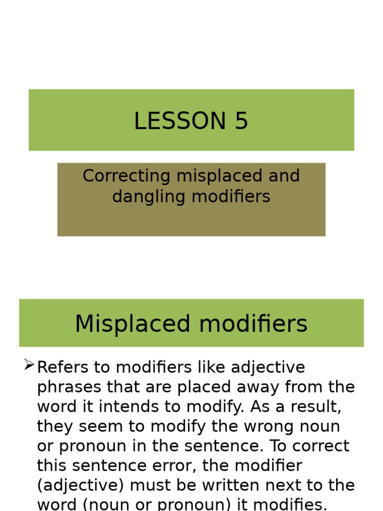 English Quarter 4 Lesson 5 | PDF | Grammar | Syntax