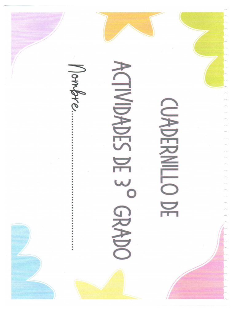 Cuadernillo 3ro Esc. España | PDF