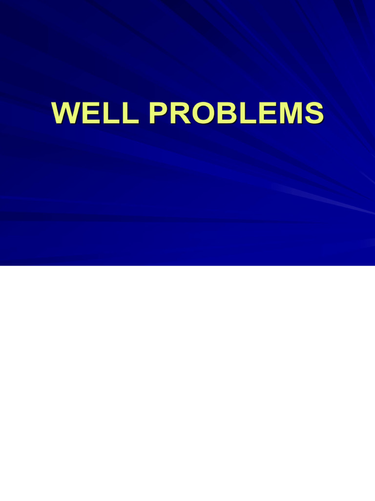 Common Well Problems | PDF