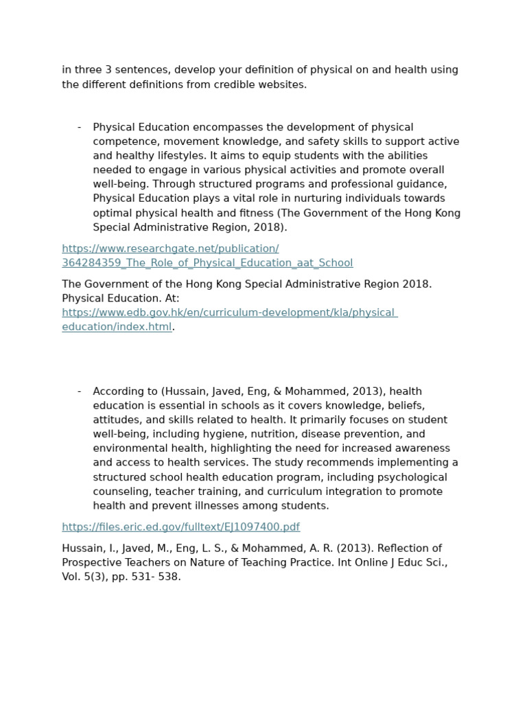 PHYSICAL EDUCATION | PDF | Physical Education | Physical Fitness