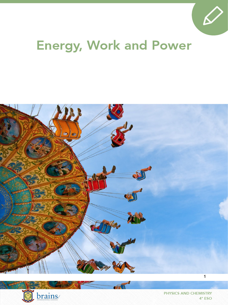 Energy, Work and Power | PDF | Parachuting | Kinetic Energy