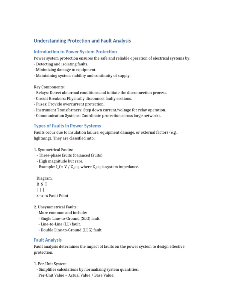 Understanding Protection and Fault Analysis | PDF | Manufactured Goods | Computer Engineering