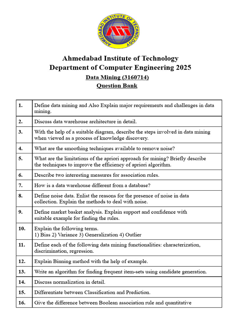 DM_Question_Bank | PDF