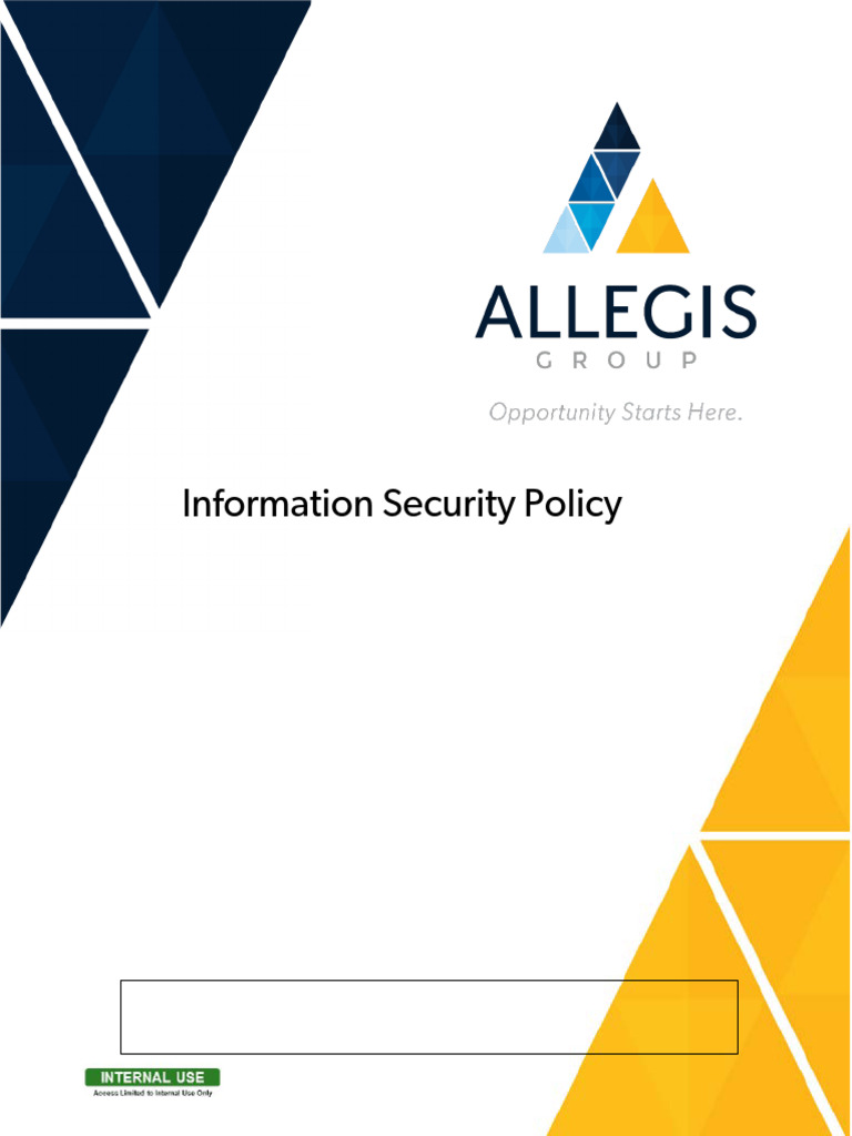 Information Security Program Policy | PDF | Information Security | Encryption
