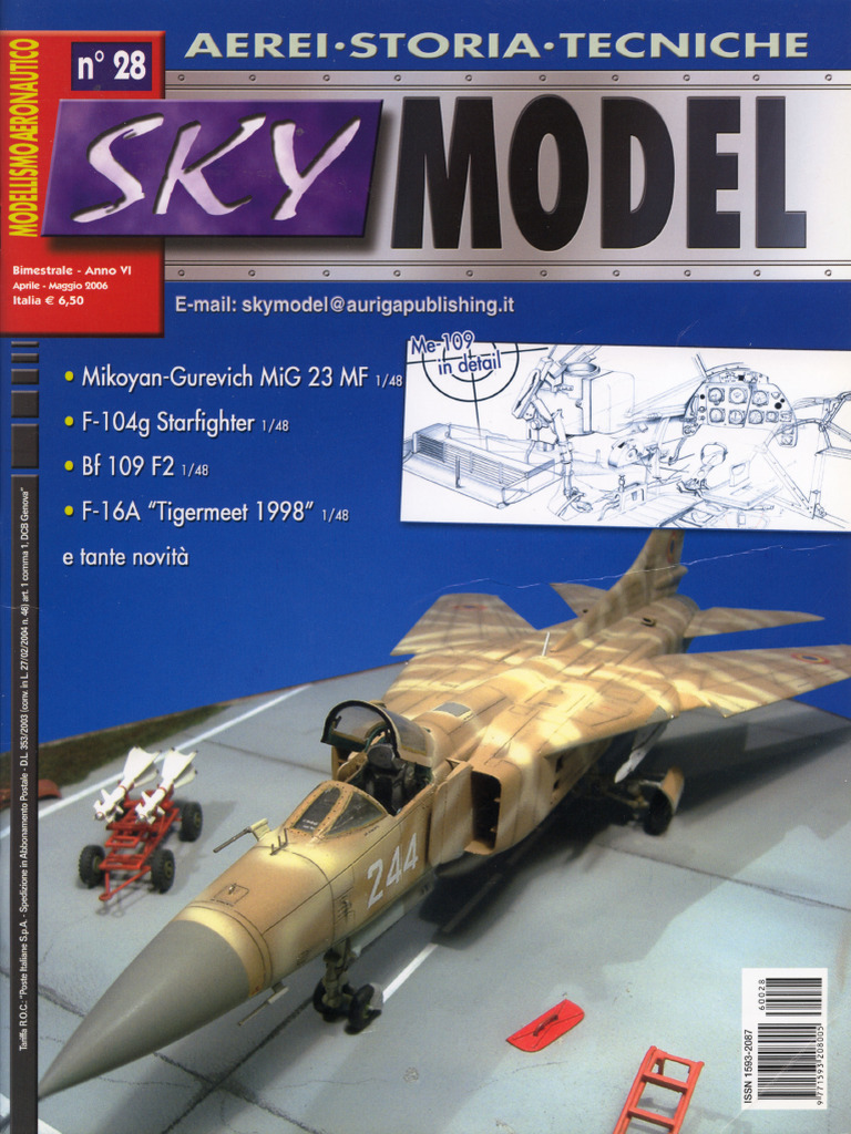Sky Model - 028 - F-104 G, Bf109 F-2, Hans Joachim Marseille, Mig-23 MF, Ju-52, F-16 | PDF