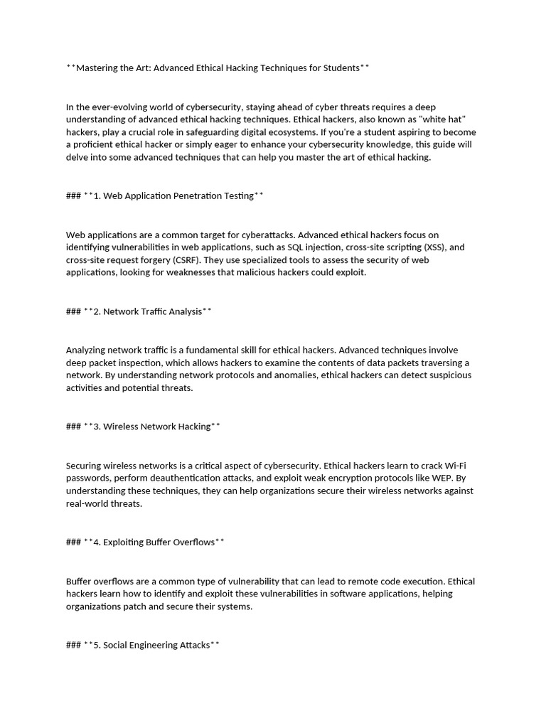 Blog On Advance Ethical Hacking | PDF | Security | Computer Security