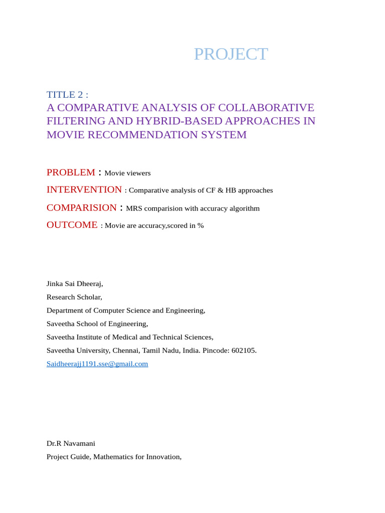 PROJECT1 | PDF | Computing | Information Technology