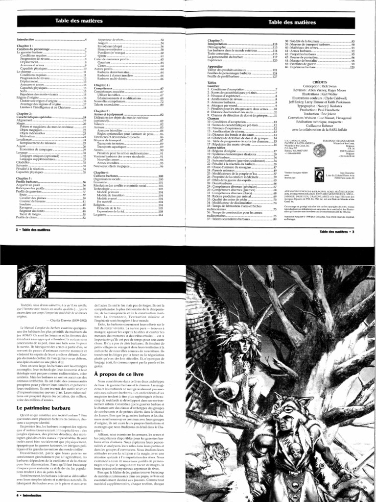 AD&D2 - Manuel Complet Du Barbare | PDF