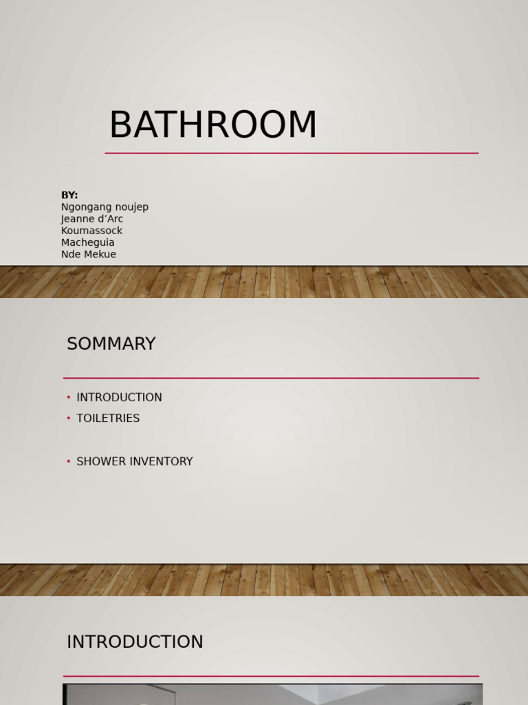 BATHROOM | PDF