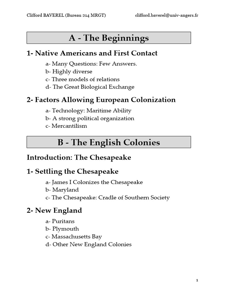 Detailed Outline | PDF | Thirteen Colonies | American Civil War