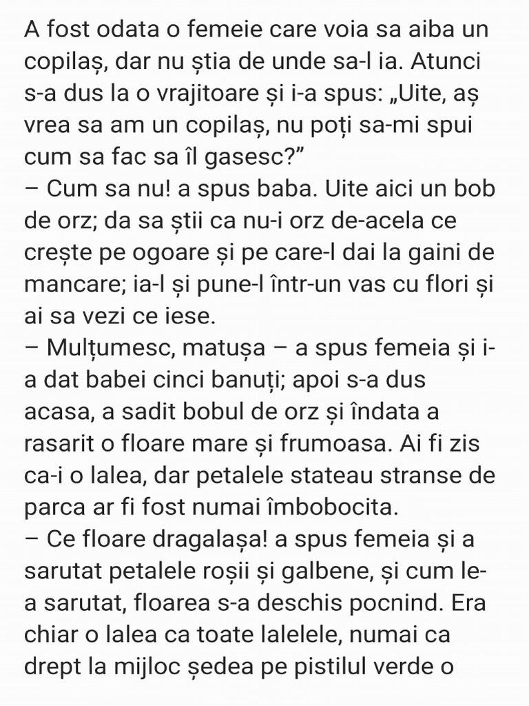 Hans Christian Andersen Degetica | PDF