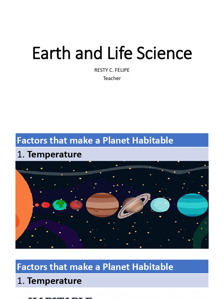 Earth and Life Science Earth As Habitable Planet | PDF | Atmosphere ...