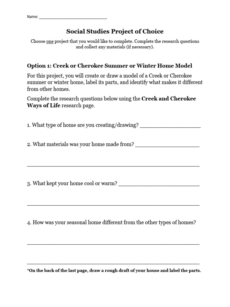 Creek Cherokee Sequoyah Project of Choice | PDF | Cherokee | Indigenous ...