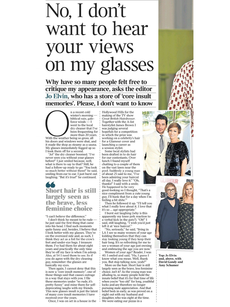 No I Don't Want To Hear Your Views On My Glasses | PDF