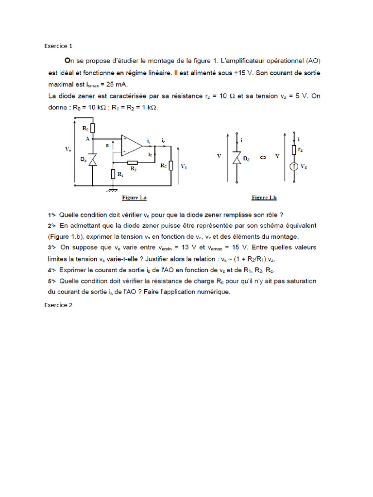 Exercices D'application AOP | PDF