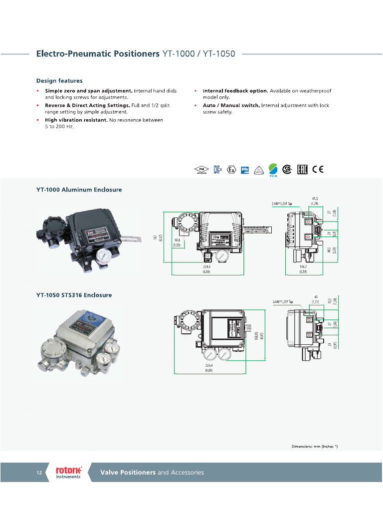 Catalogue Electro Pneumatic Positioner | PDF