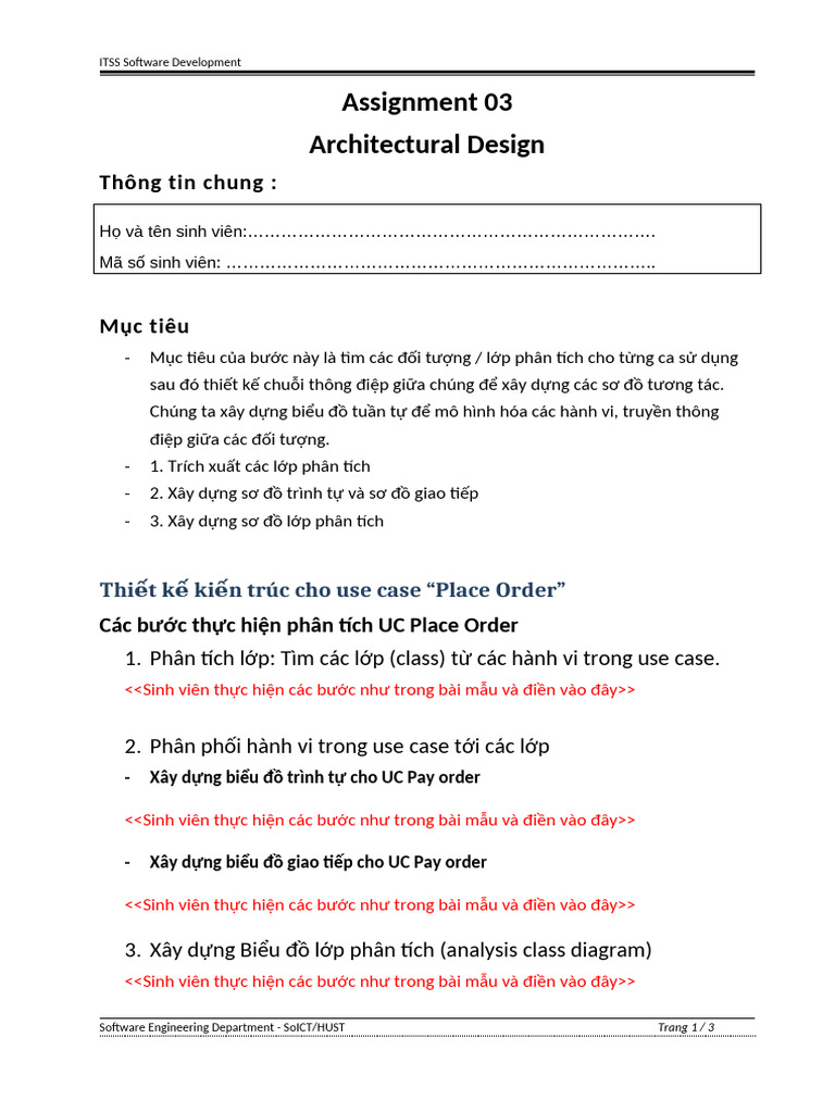 Assignment 03 - Architectural Design 20242 - | PDF