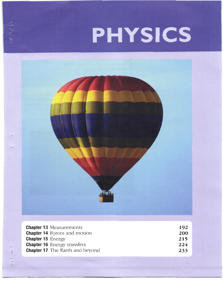 Hodder Checkpoint Science 1 Textbook Extract Physics Part | PDF