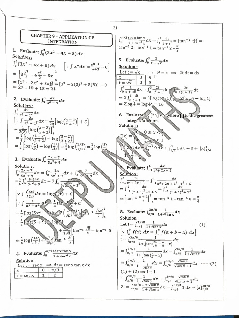2,3 Marks - Maths Chapter 9 | PDF