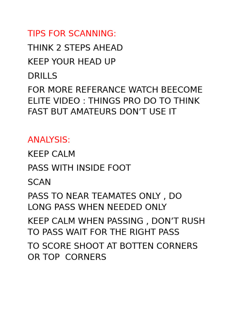 Tips For Scanning | PDF