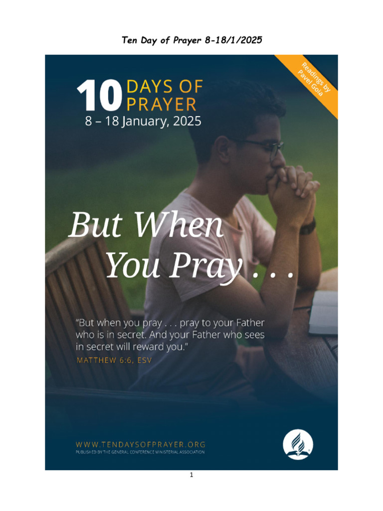 2025 Ten Days of Prayers | PDF | Prayer | Jesus