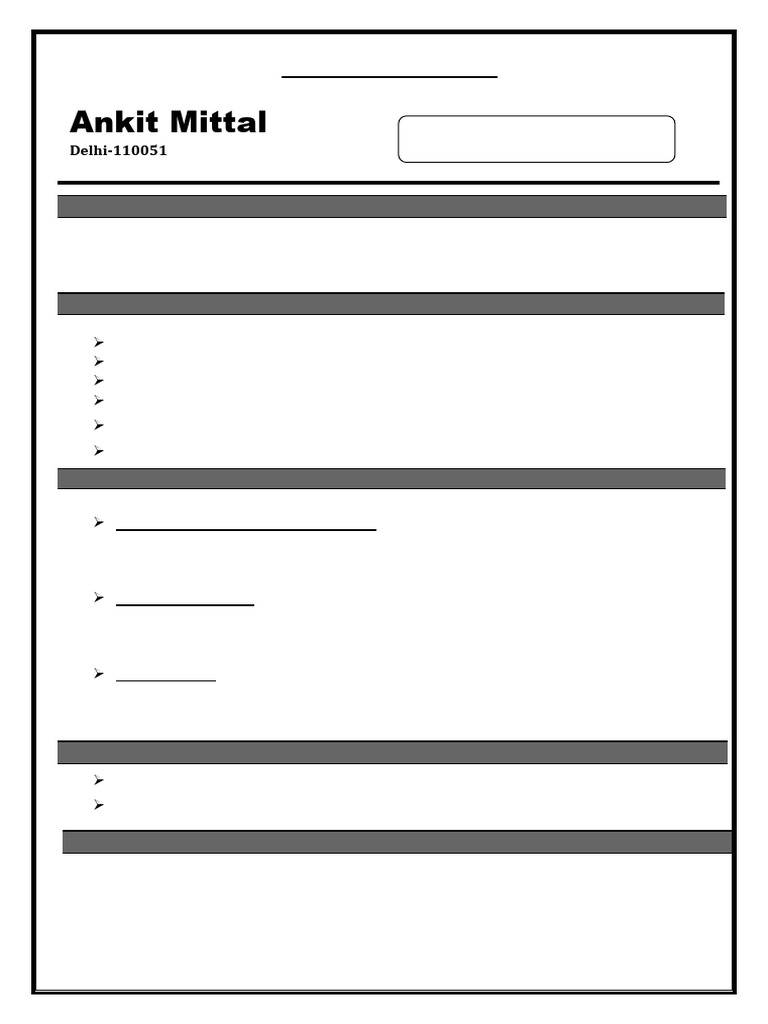 CVAnkit Mittal | PDF