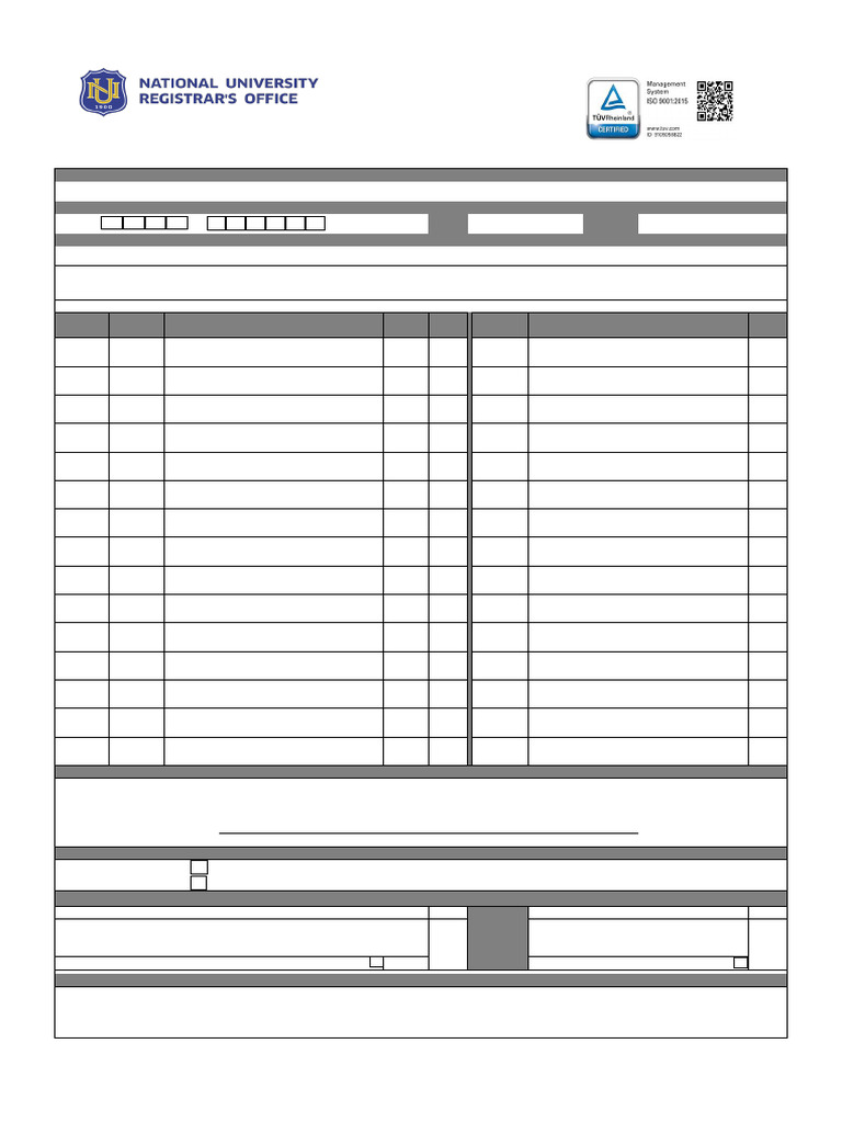 REG-FO-002 - Crediting Form | PDF