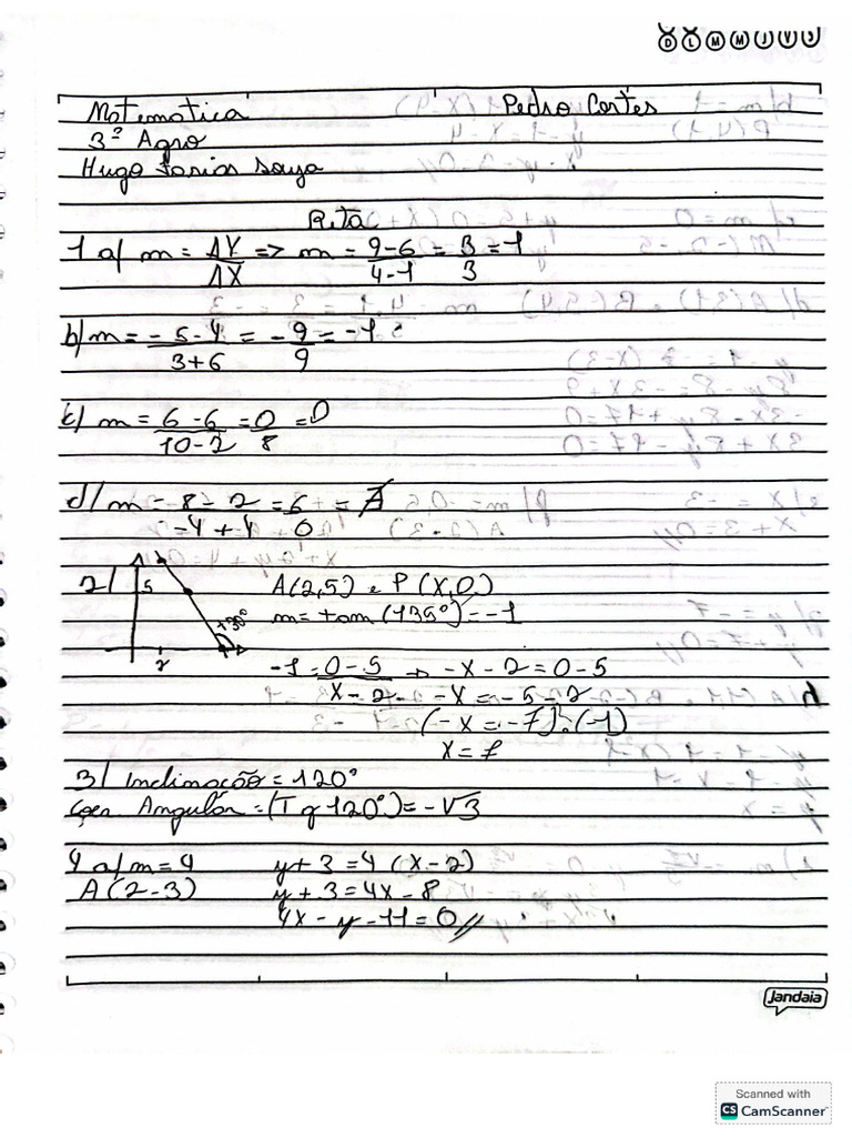 Reta Matemática | PDF