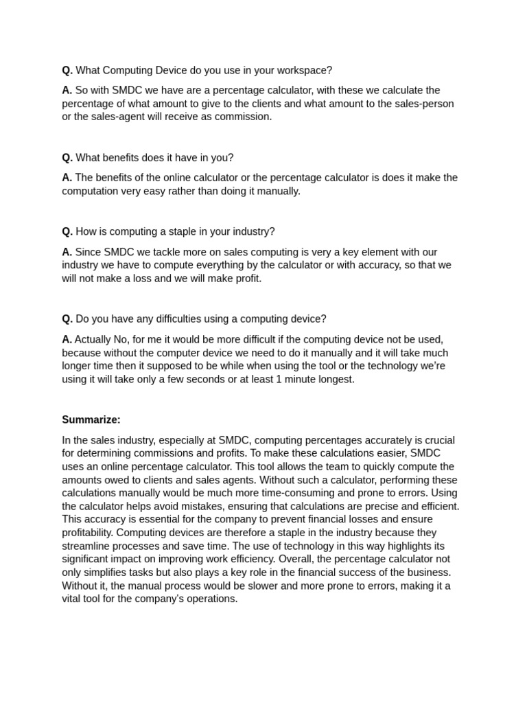 Interview Purp | PDF